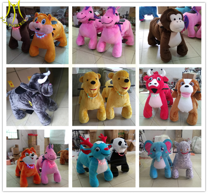 Hansel plush rideable animal toy animales montables electricos with ...